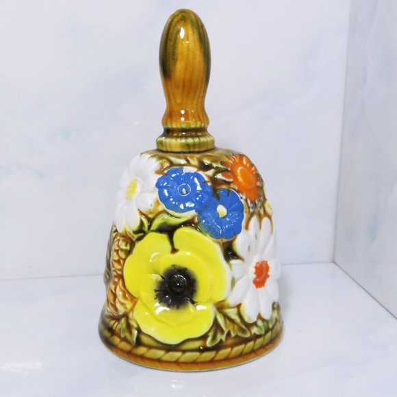Inarco | Accents | Inarco Ceramic Bell 96s Japan Vintage Bell Flower ...